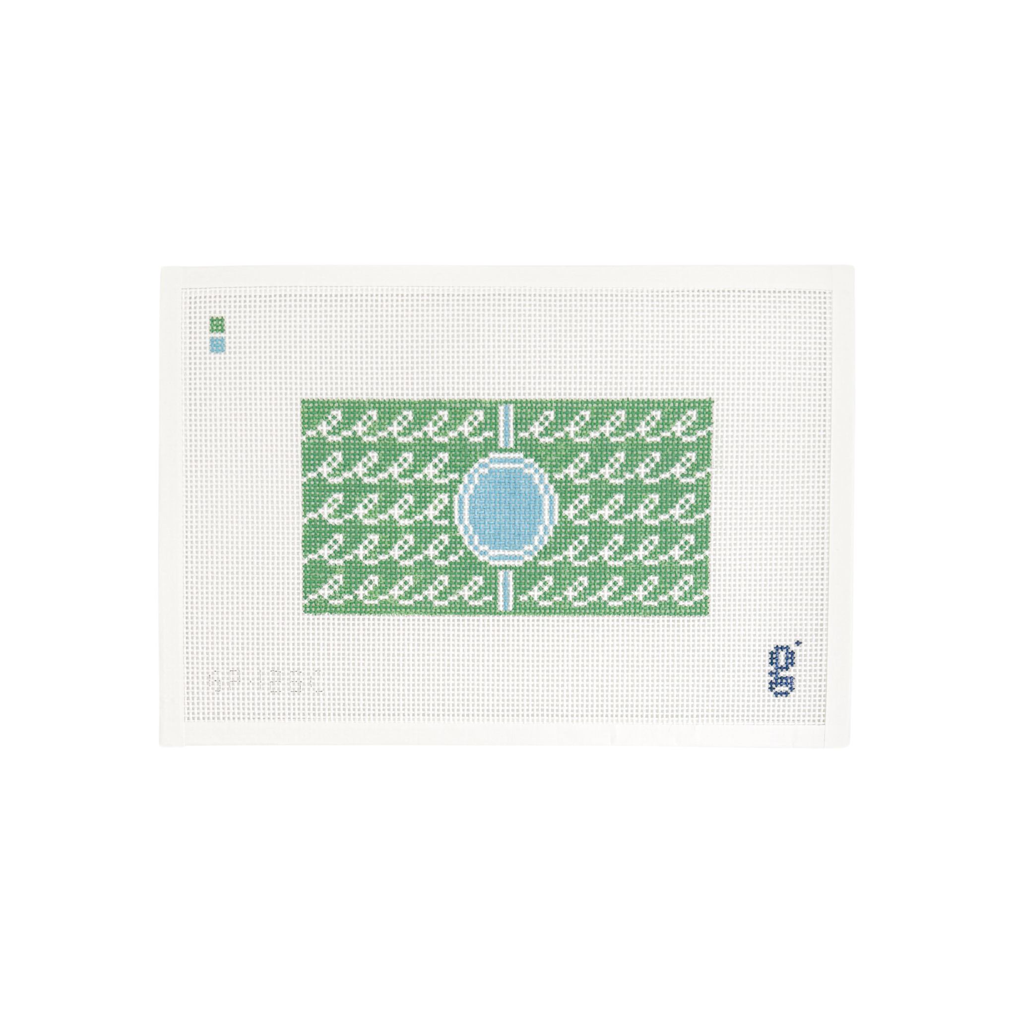 Squiggle Wave Lake 3x6 – Goodpoint Needlepoint