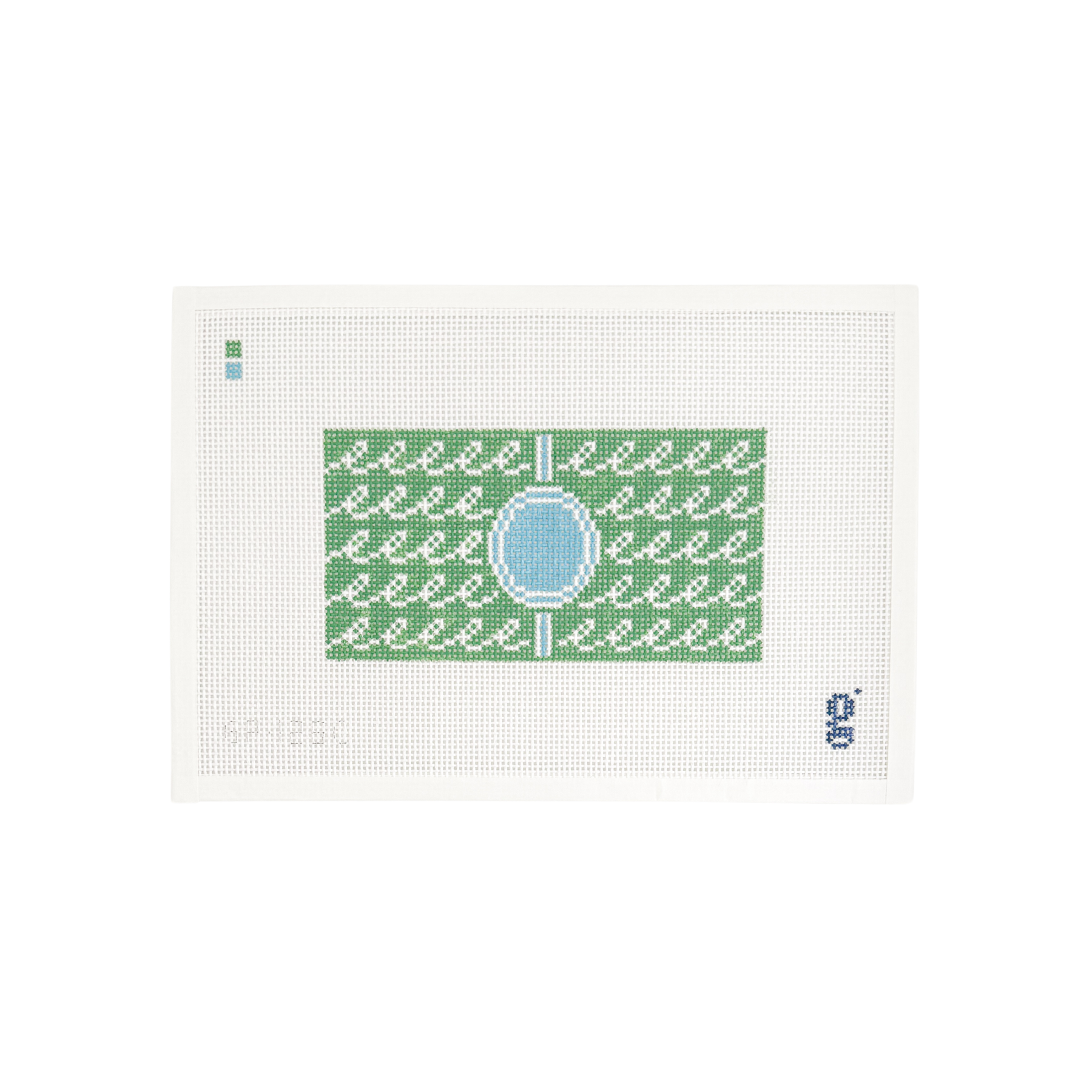 Squiggle Wave Lake 3x6 – Goodpoint Needlepoint
